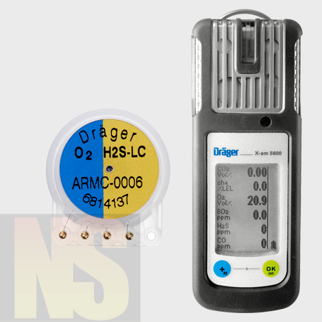 Buy Draeger Dual Hydrogen Sulfide (H2S) LC/Oxygen (O2) 6814137 Sensor ...